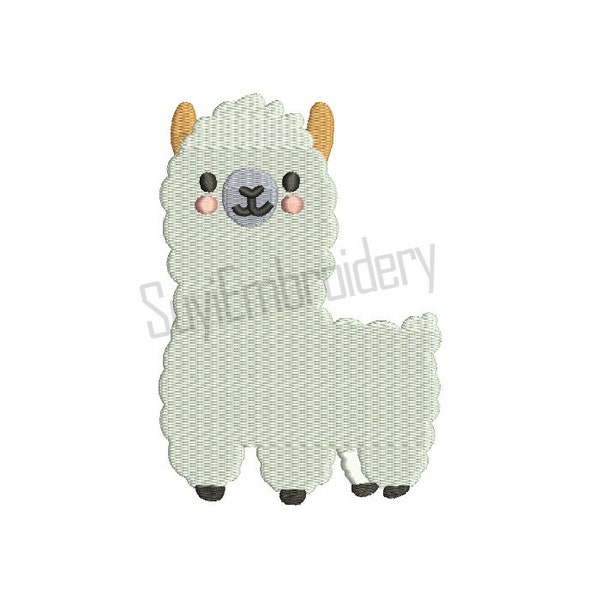 Llama Embroidery Design - Etsy