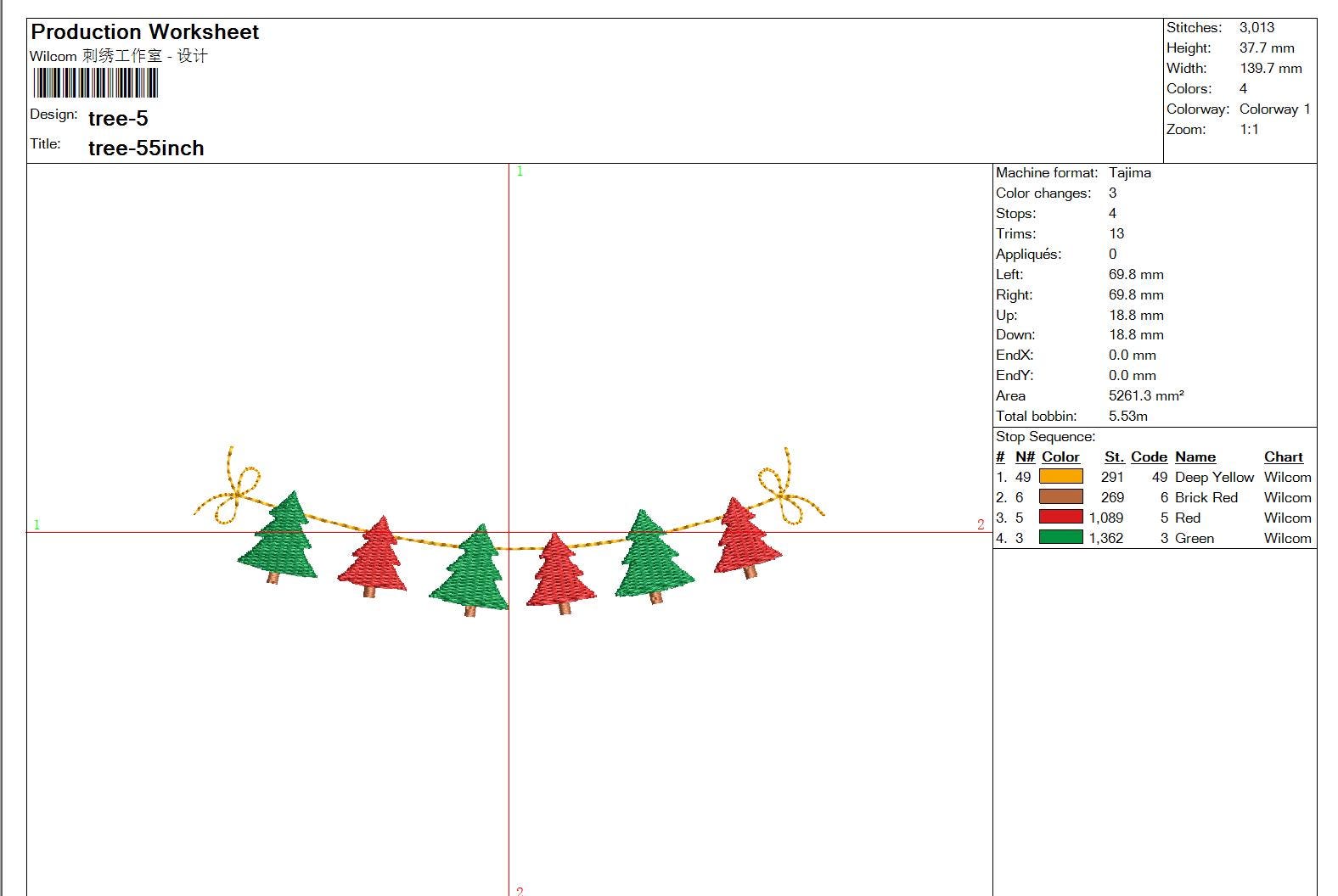 Christmas Tree Border--machine Embroidery Design - Etsy