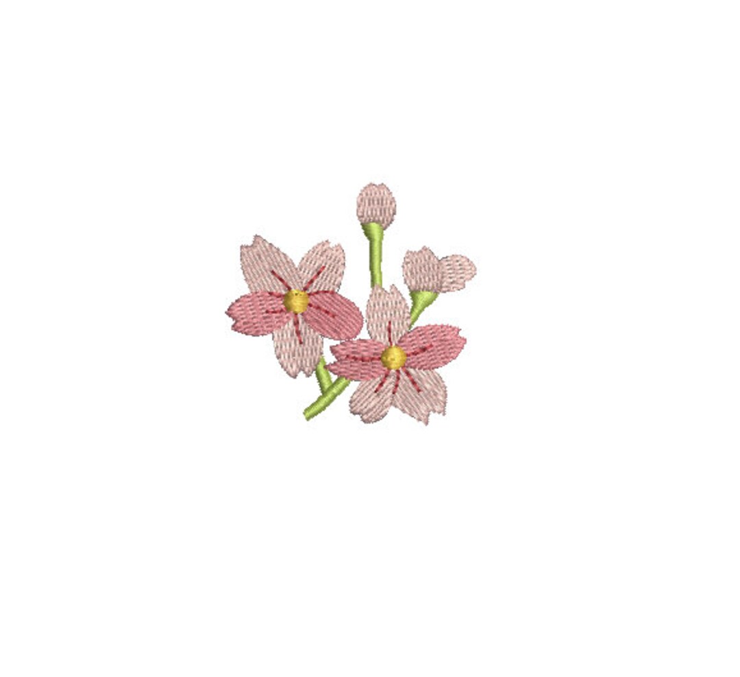 Mini Sakura--machine Embroidery Design - Etsy