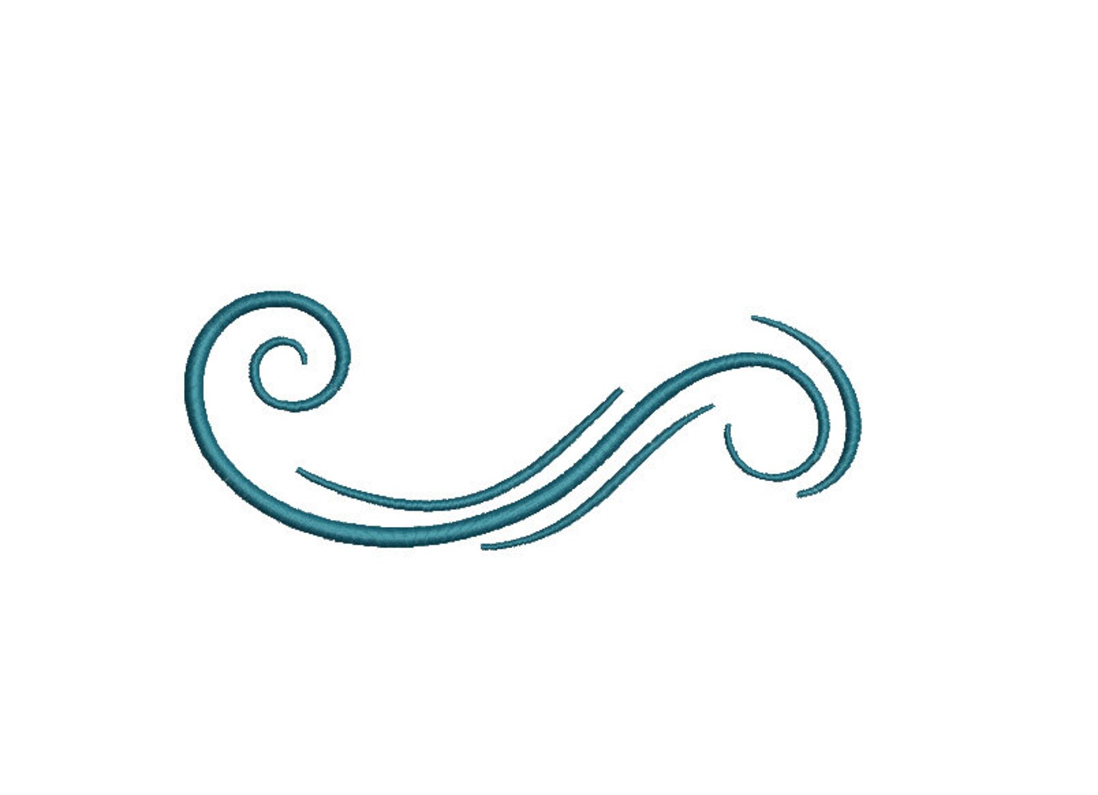 15 Sizes-swirly Line Divider-machine Embroidery Design--instant ...