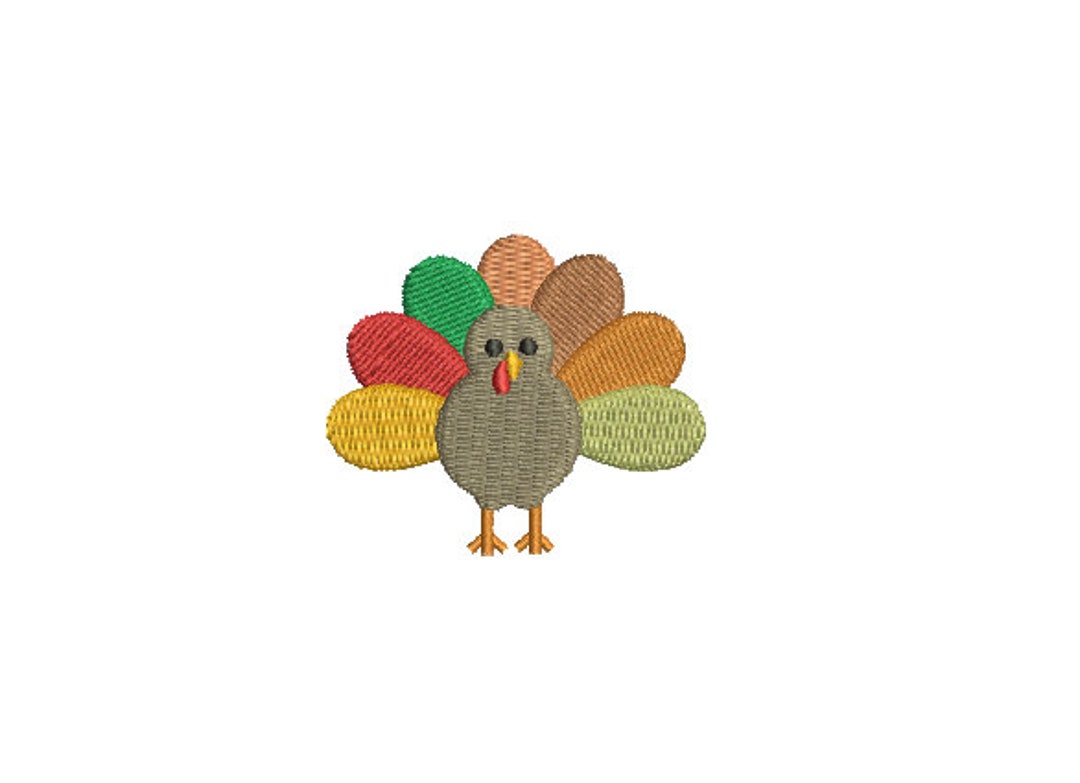 9 Sizes-mini Turkey Machine Embroidery Designinstant Download - Etsy