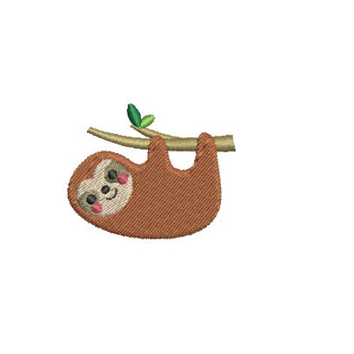 Sloth Embroidery Design. Design. Mini Sloth. Machine - Etsy