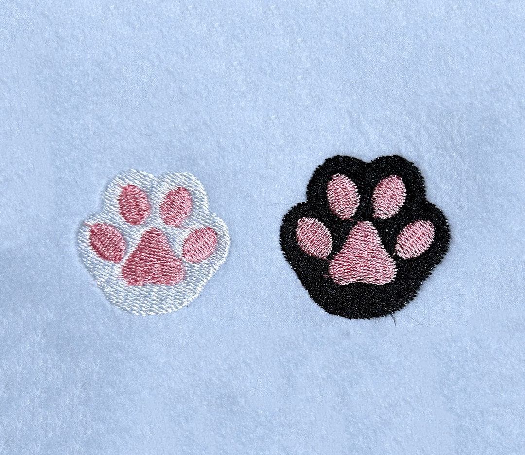 8 Sizes-mini Cat Paw--machine Embroidery Design--instant Download - Etsy