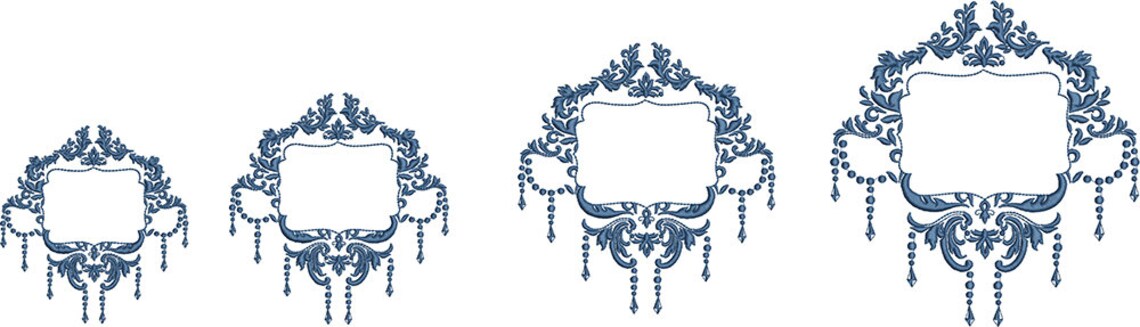 Vintage Frame4 Sizesmachine Embroidery Designinstant - Etsy