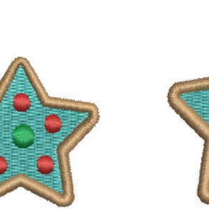 5 Sizes-mini Christmas Cookies--machine Embroidery Design Set--instant ...