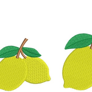 9 Sizes--mini Lemon--machine Embroidery Design--instant Download - Etsy