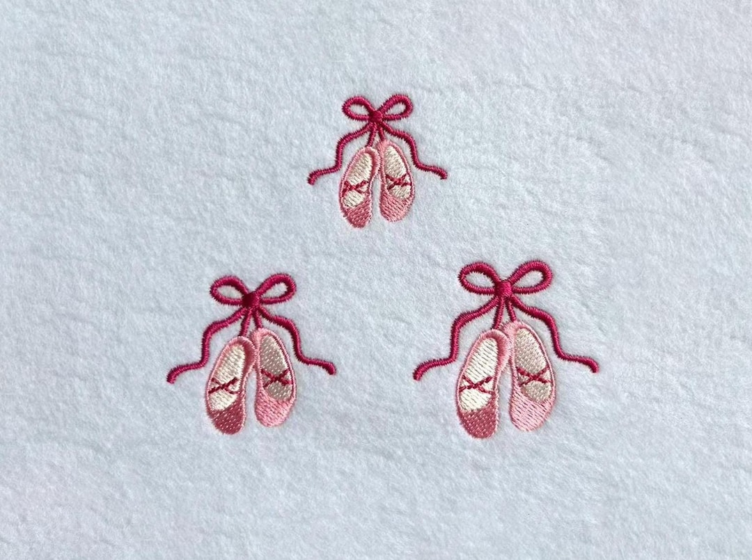 Mini Ballet Shoes--11 Sizes-machine Embroidery Design--instant Download ...