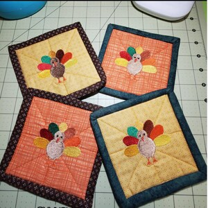 9 Sizes-mini Turkey Machine Embroidery Design--instant Download - Etsy