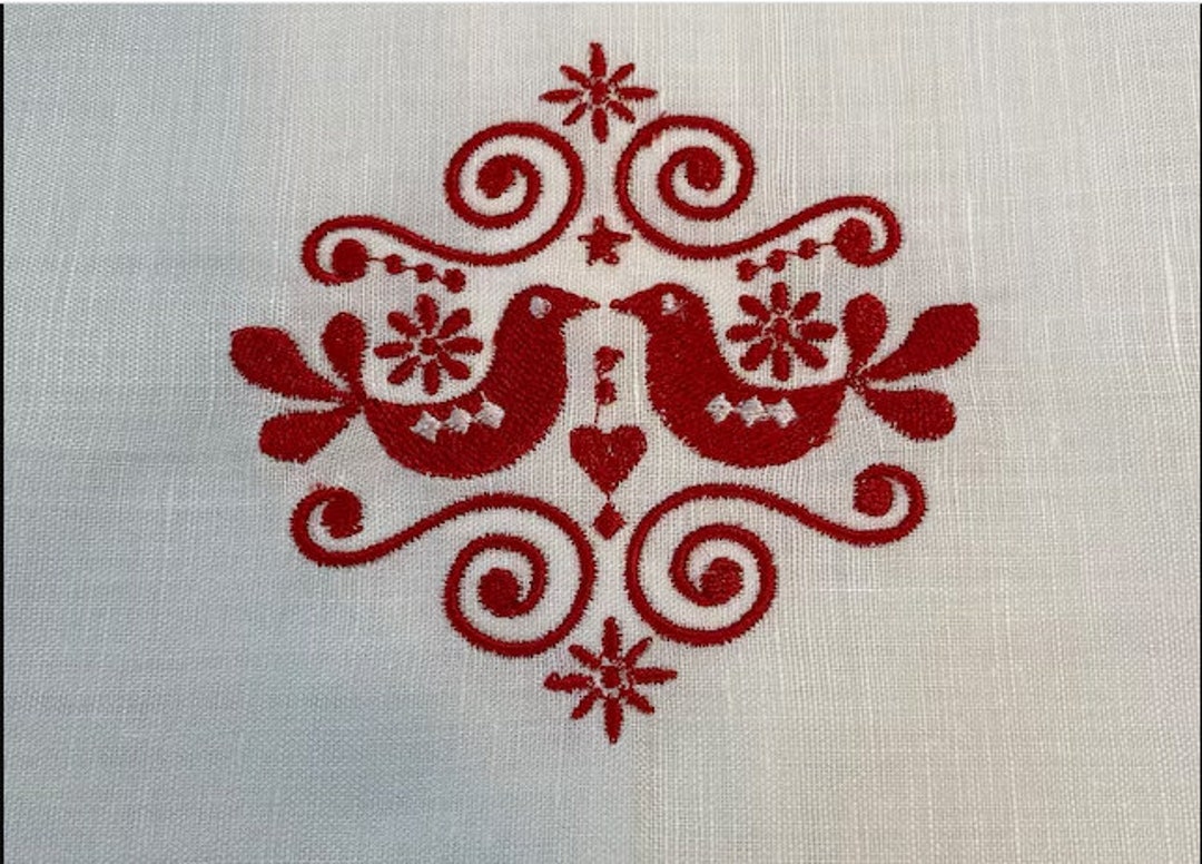 Scandinavian Folk--machine Embroidery Design - Etsy