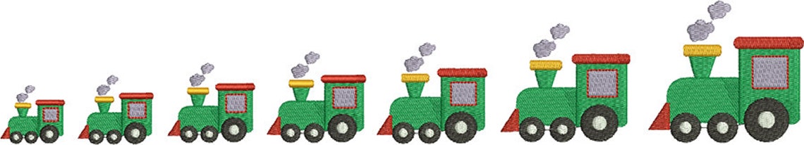 Mini Trainmachine Embroidery Designinstant Download - Etsy