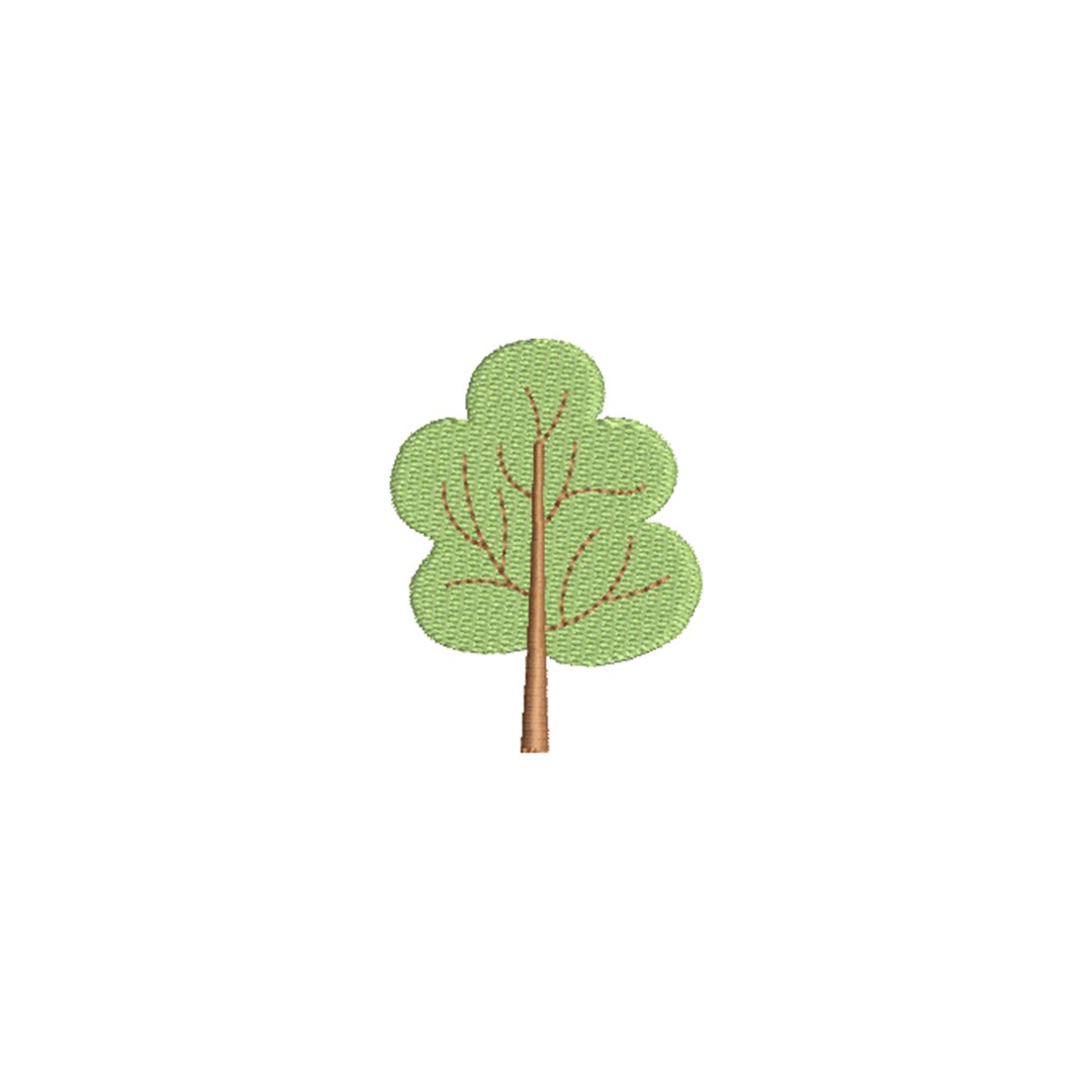 8 Sizes--mini Tree--machine Embroidery Design--instant Download - Etsy