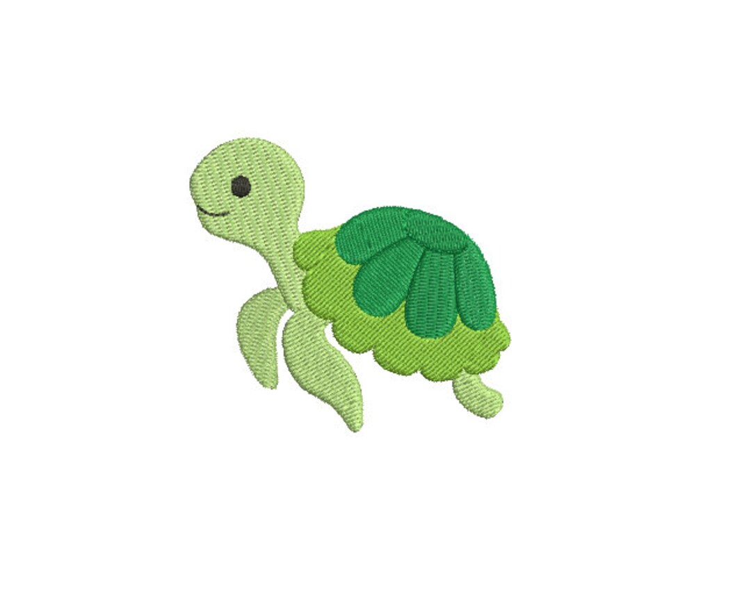 11 Sizes--mini Turtle 2--machine Embroidery Design--instant Download - Etsy