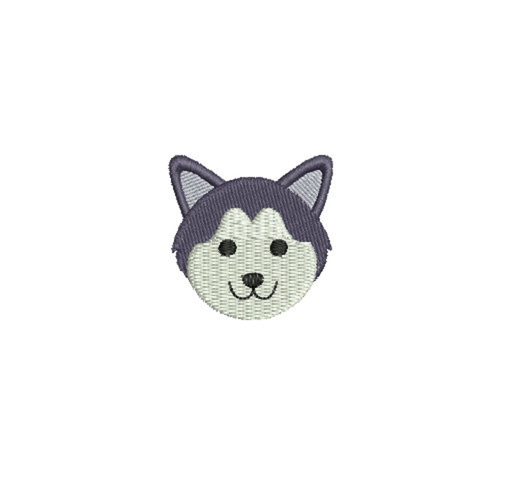 7 Sizes-mini Husky--machine Embroidery Design--instant Download - Etsy