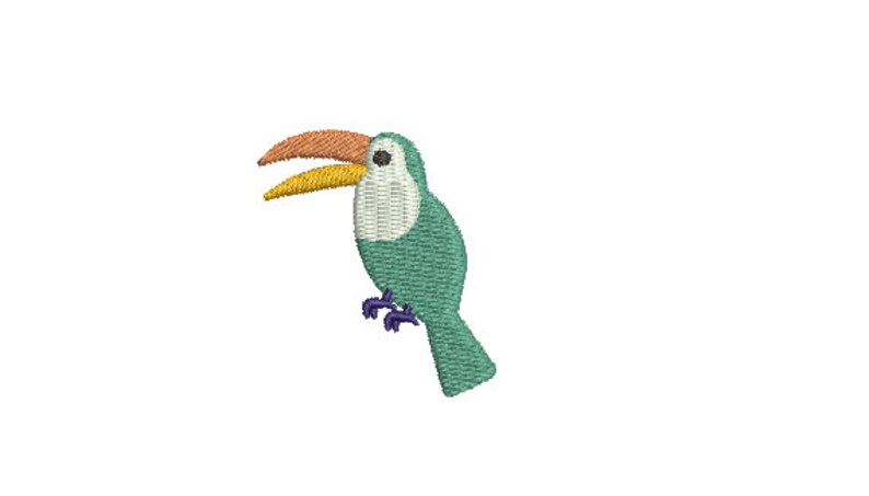 Mini Toucan Bird 5 SIZES-Machine Embroidery Design | Etsy