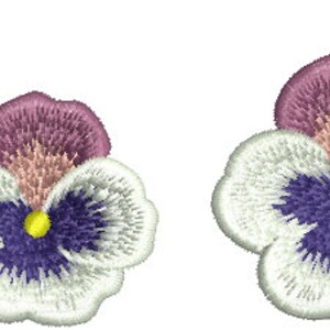 5 Sizes-mini Pansy --machine Embroidery Design--instant Download - Etsy