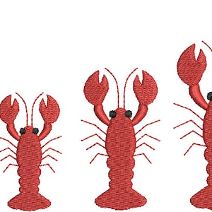 Mini Crawfish--7 Sizes--machine Embroidery Design--instant Download - Etsy