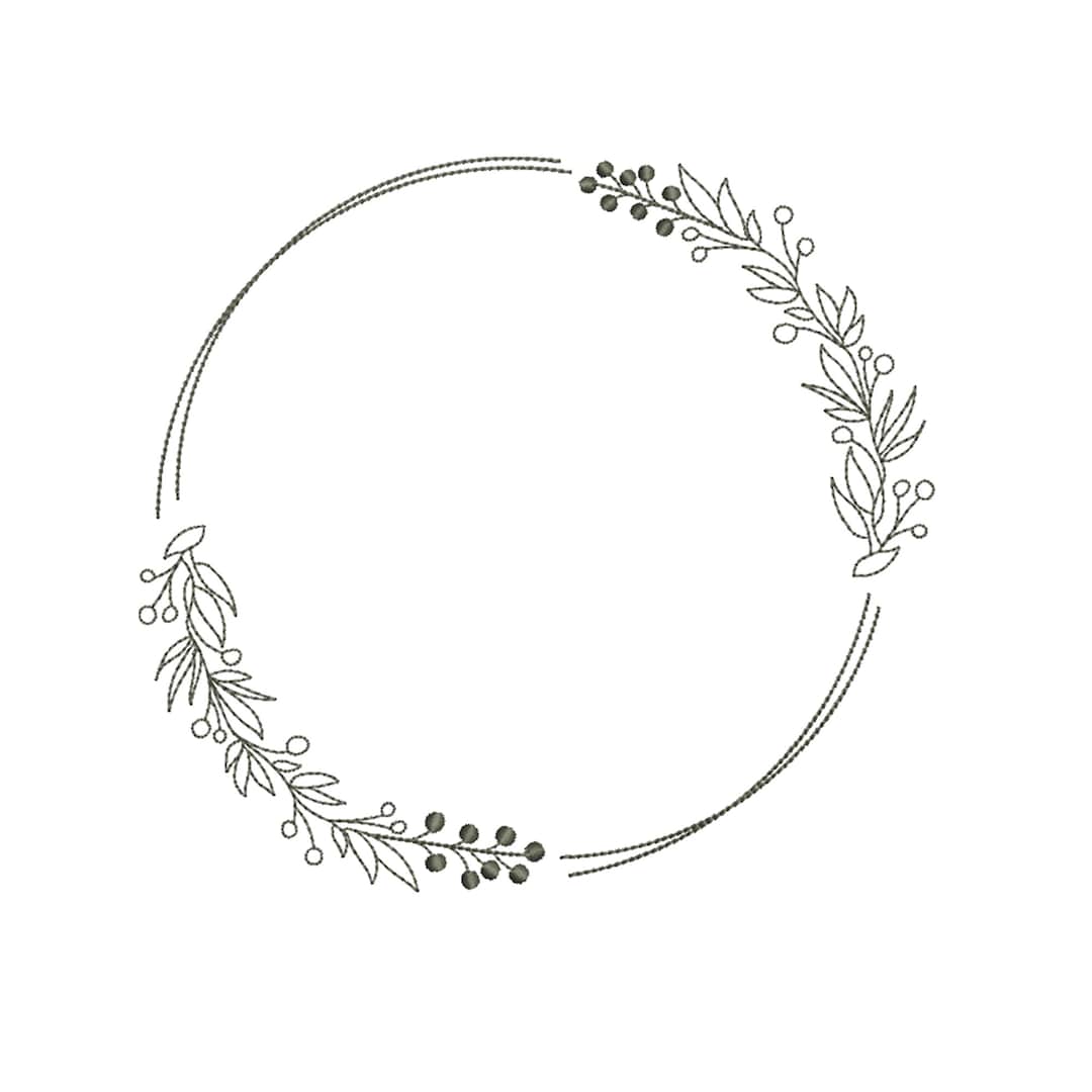 5 Sizeschristmas Wreathmachine Embroidery Designinstant Download - Etsy