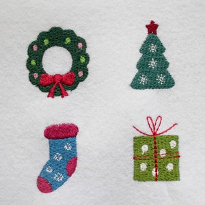 12 Designs--8 Sizes--mini Christmas--machine Embroidery Design Set - Etsy