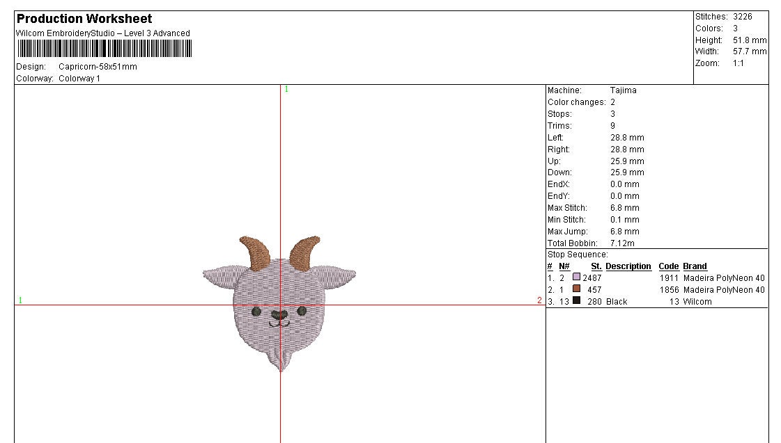 8 Sizesmini Goatmachine Embroidery Designinstant - Etsy