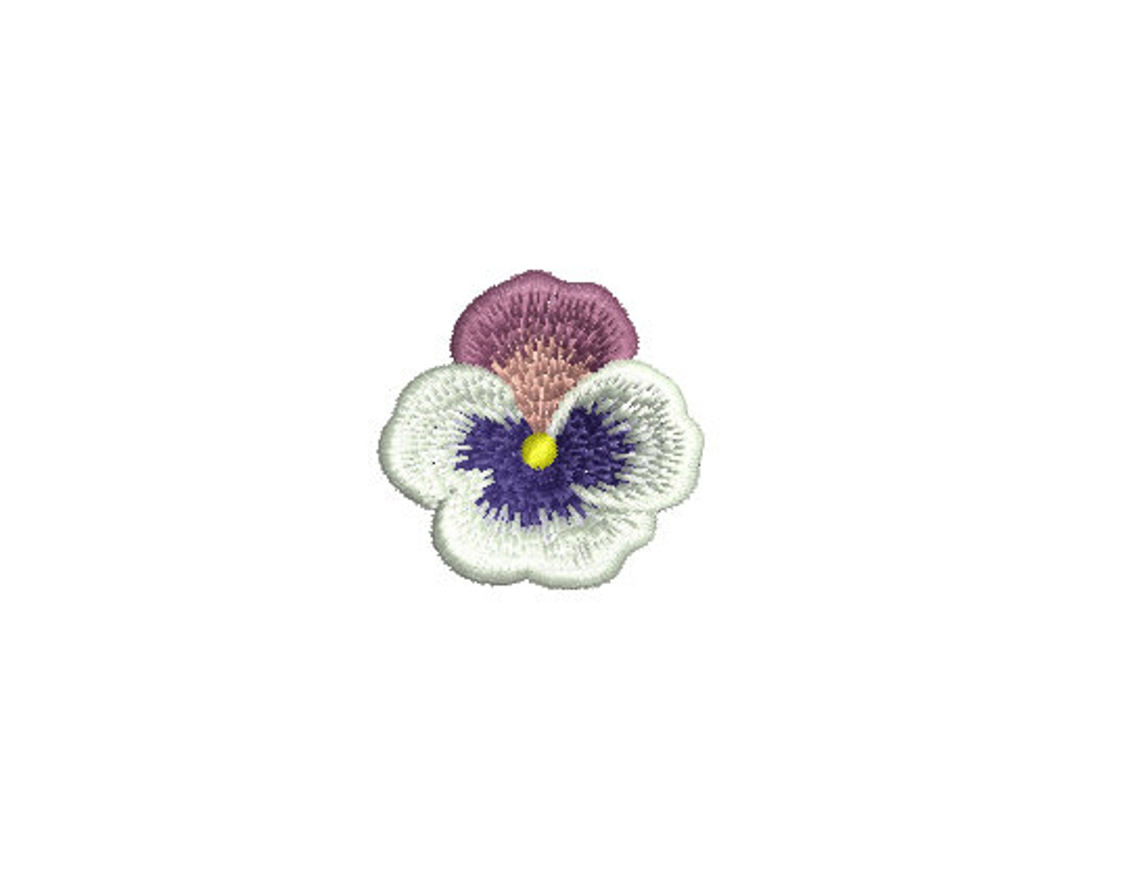 5 Sizes-mini Pansy machine Embroidery Designinstant - Etsy
