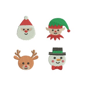 12 Designs--8 Sizes--mini Christmas--machine Embroidery Design Set - Etsy