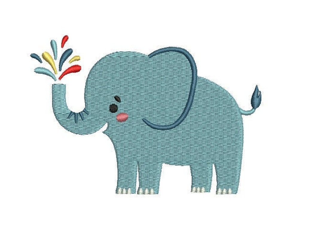 Elephant--6 Sizes--machine Embroidery Design--instant Download - Etsy