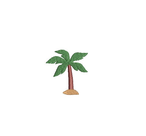 Mini Palm Tree--9 Sizes--machine Embroidery Design--instant Download - Etsy