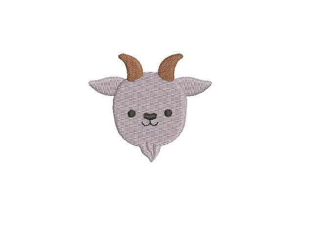 8 Sizesmini Goatmachine Embroidery Designinstant - Etsy