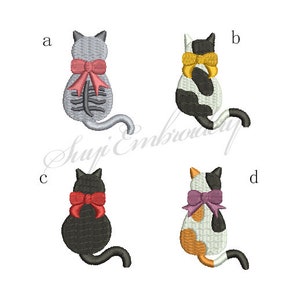 Mini Cat Set--machine Embroidery Design - Etsy UK