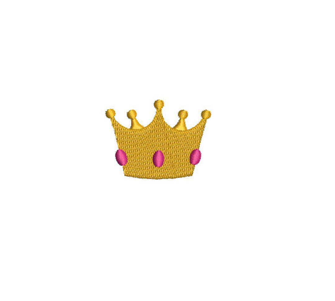 Mini Princess Crown--10 Sizes--machine Embroidery Design--instant ...