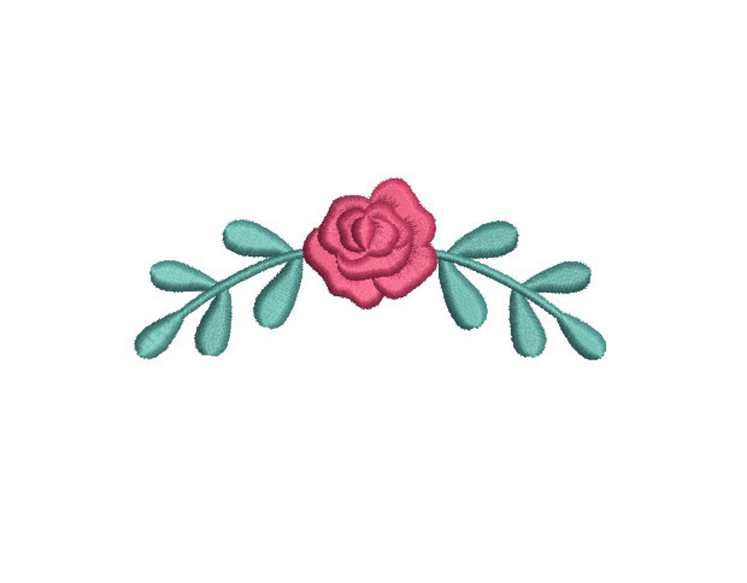 6 Sizes--rose Border--machine Embroidery Design--instant Download - Etsy