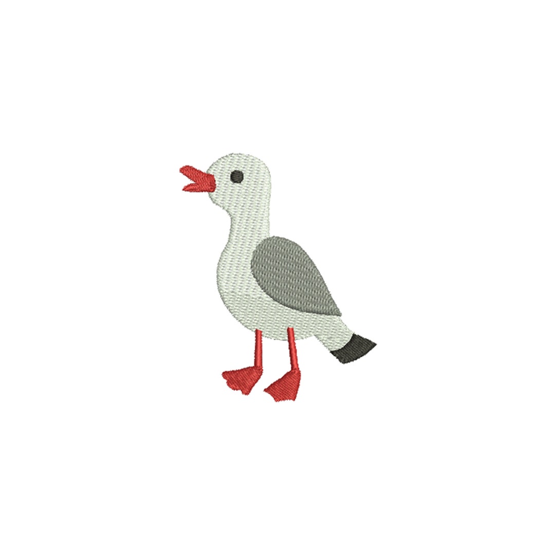 Mini Seagull--machine Embroidery Design---instant Download - Etsy