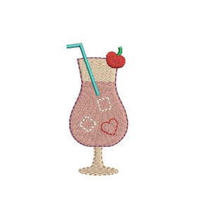 8 Sizes--mini Drinks--machine Embroidery Design Set--instant Download ...