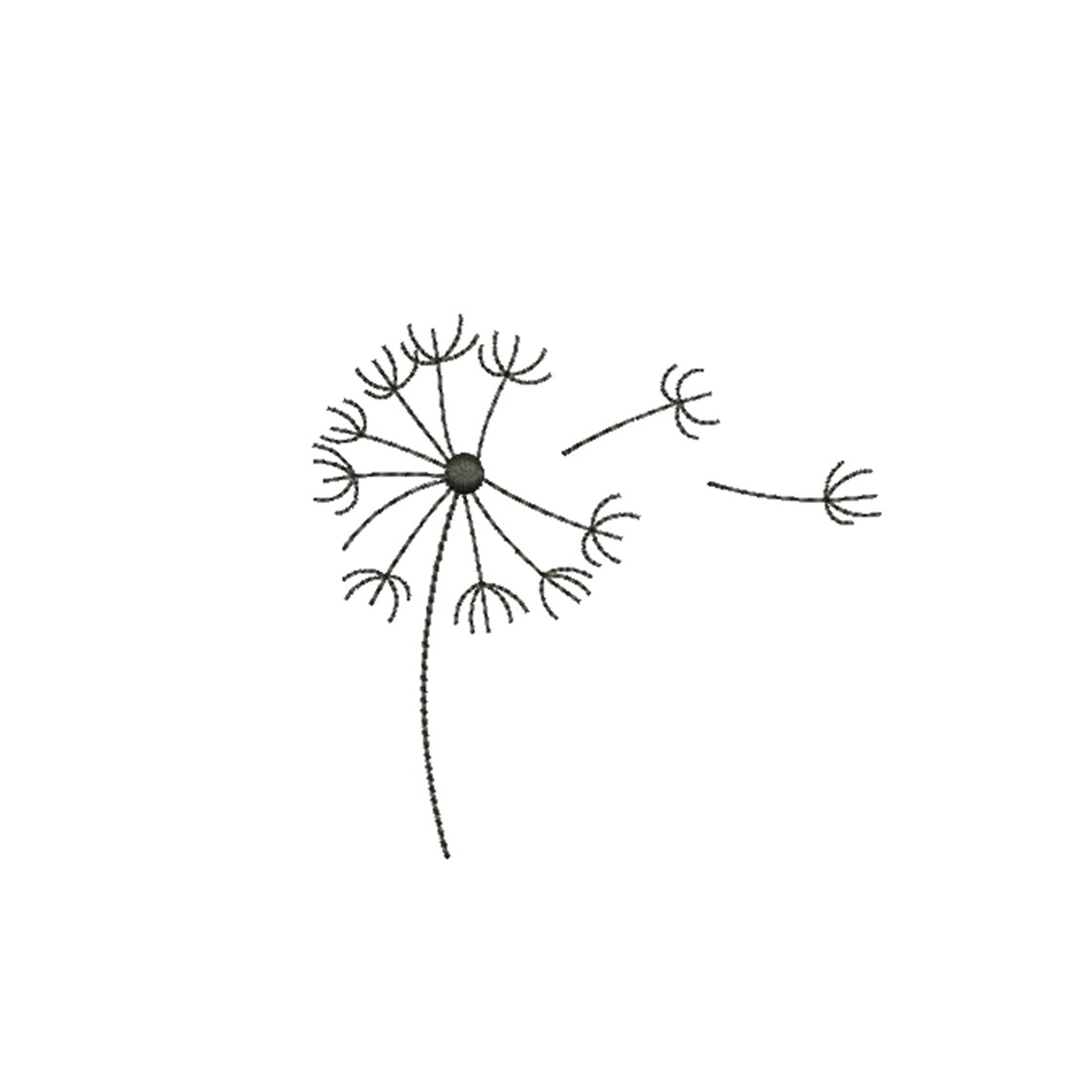 8 Sizes--mini Dandelion--machine Embroidery Design--instant Download - Etsy