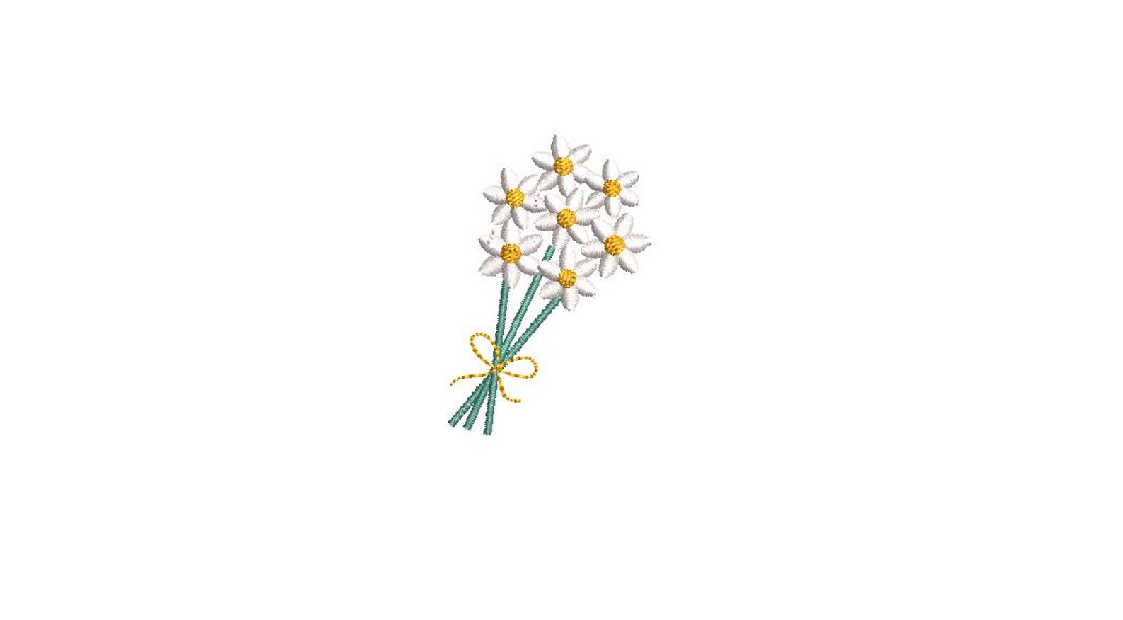Mini Daisy--machine Embroidery Design - Etsy