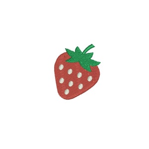 8 Sizes--mini Strawberry--machine Embroidery Design--instant Download ...