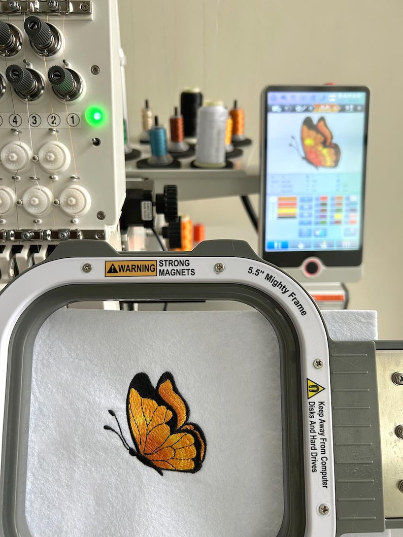 Butterfly--machine Embroidery Design--instant Download - Etsy