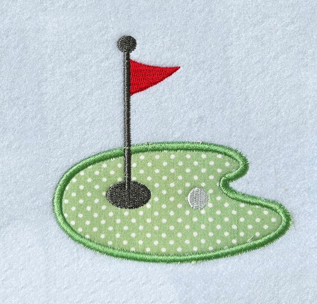 4 Sizes--golf Applique Machine Embroidery Design--instant Download - Etsy