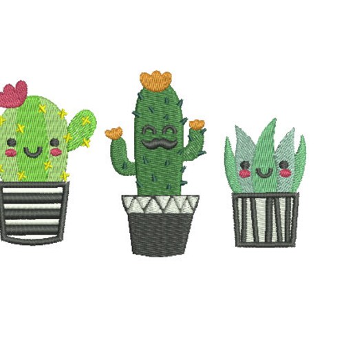Cactus Frame Embroidery Design Machine Embroidery Design 4 - Etsy