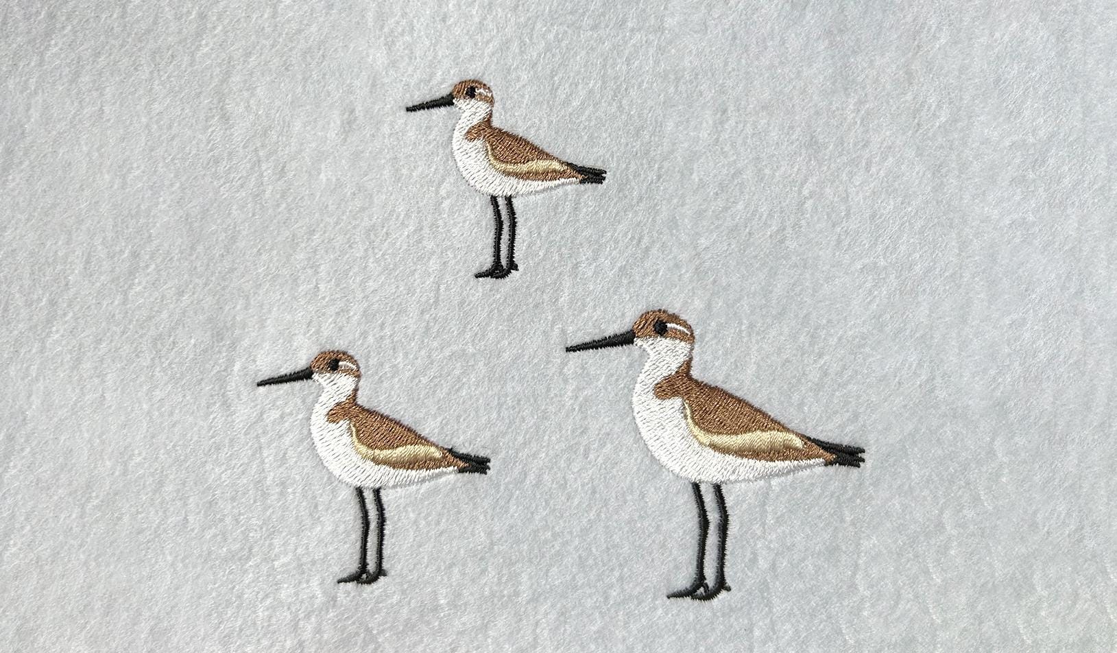 6 Sizes--mini Sandpiper Bird--machine Embroidery Design--instant ...