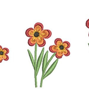 6 Sizes-mini Flowers-machine Embroidery Design Set--instant Download ...