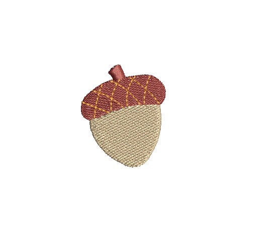 Mini Acorn Machine Embroidery Design - Etsy