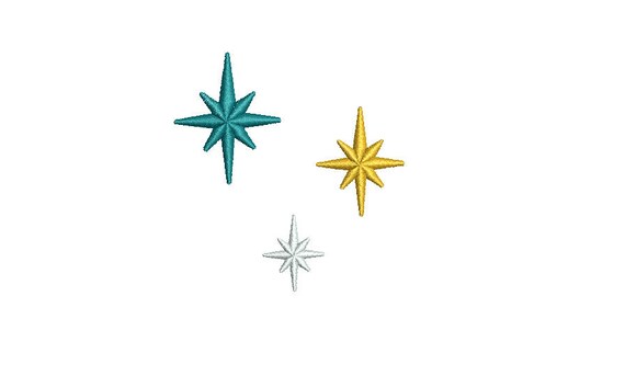 Mini Star-6 SIZES-Machine Embroidery Design | Etsy