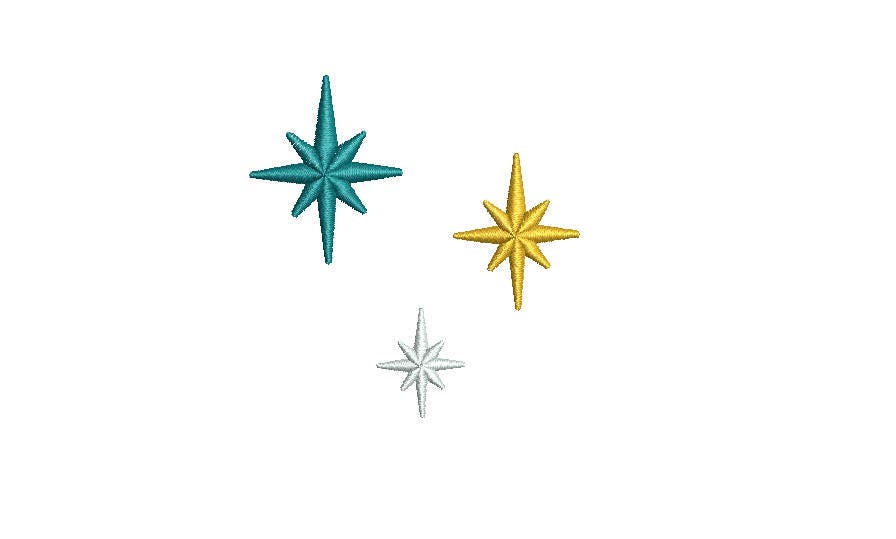 Mini Star-6 SIZES-Machine Embroidery Design | Etsy