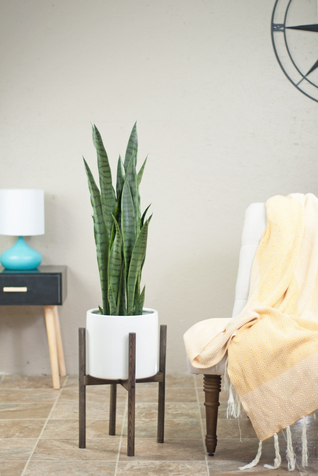 Large Ceramic Planter With Stand-plant Stand With Planter-plant Stand ...