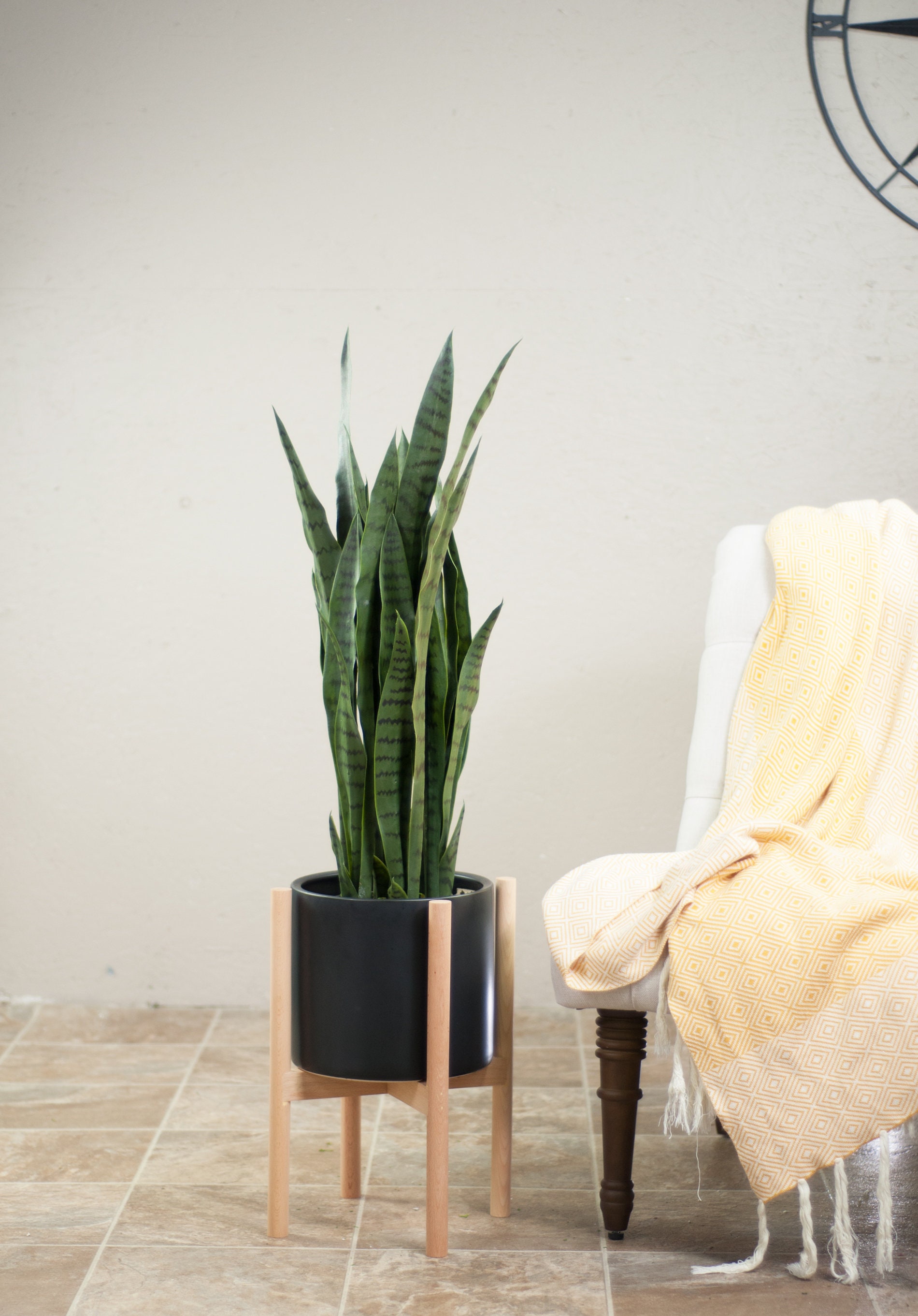 Mid Century Modern Wood Plant Stand-PlanterPlant Pot-Indoor | Etsy