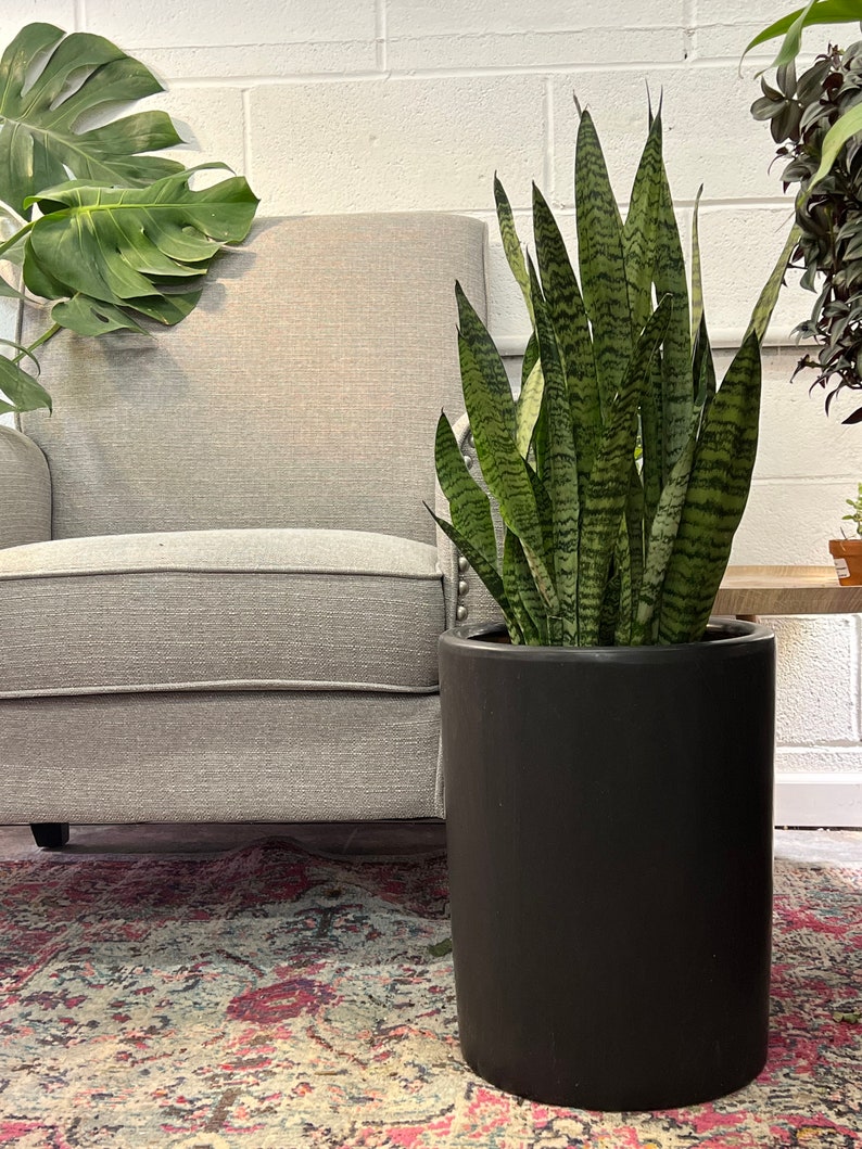 Tall Ceramic Pot Extra Large Cylinder Planter 12 Inch Pot - Etsy