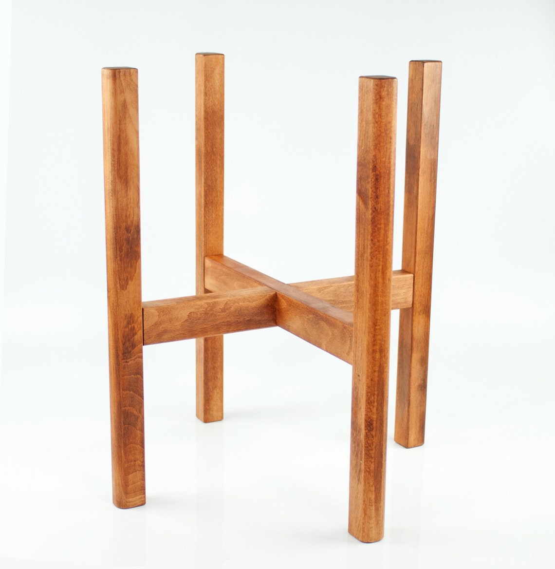 Large Planter Stand/high Square 16 Mid Century Modern Wood - Etsy