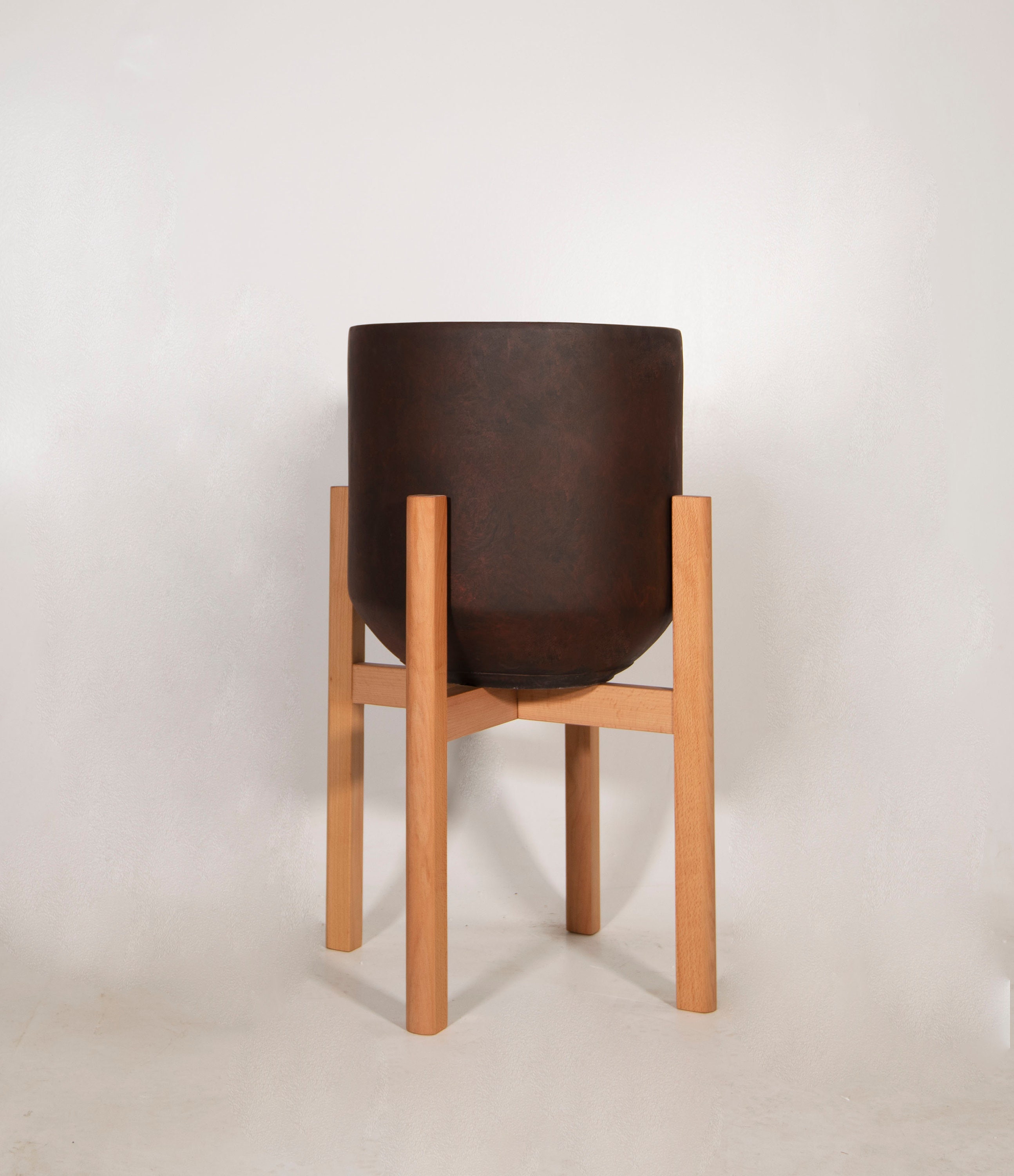 Extra Large Cylinder Pot With Stands/mid Century Modern - Etsy