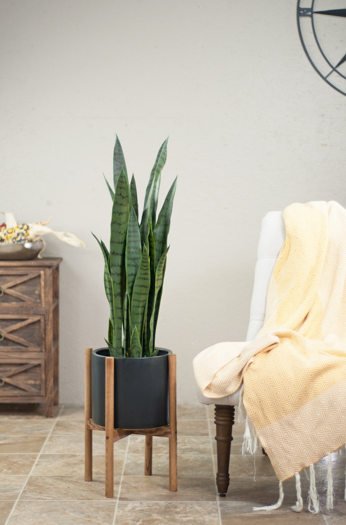 Flower Pot-Plant Pot with stand-Mid Century Modern Plant | Etsy